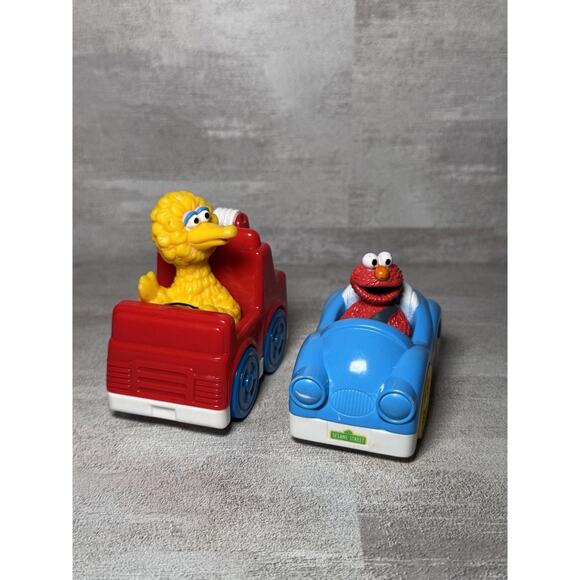 Mattel | Toys | Sesame Street 204 Big Bird Tow Truck Elmo Blue Car Toy ...